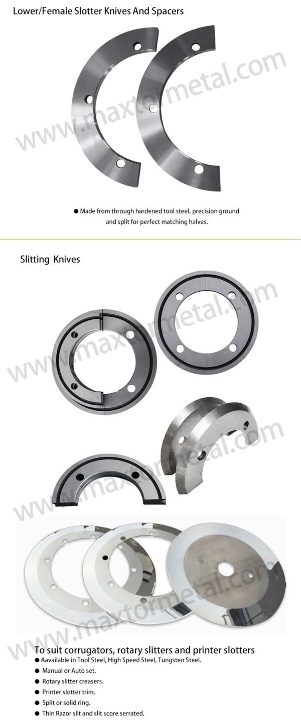 Slotter Blades & Knives For Corrugated